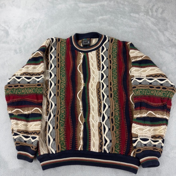 COOGI | Sweaters | Coogi Australia Knit Multicolor Wool Sweater Mens ...